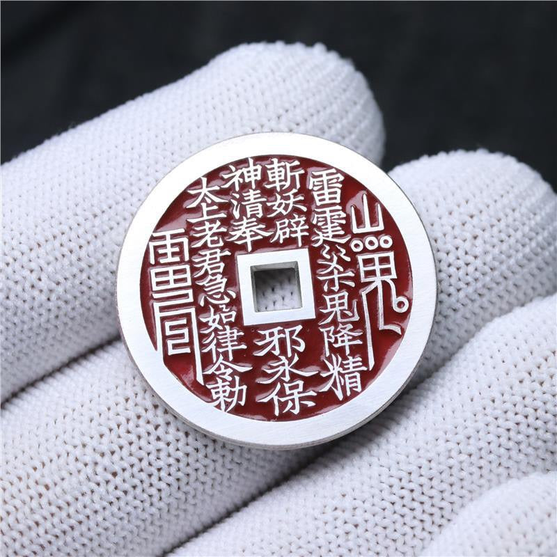 Handcrafted Shan Gui Talisman Coin – Taoism & Manifest